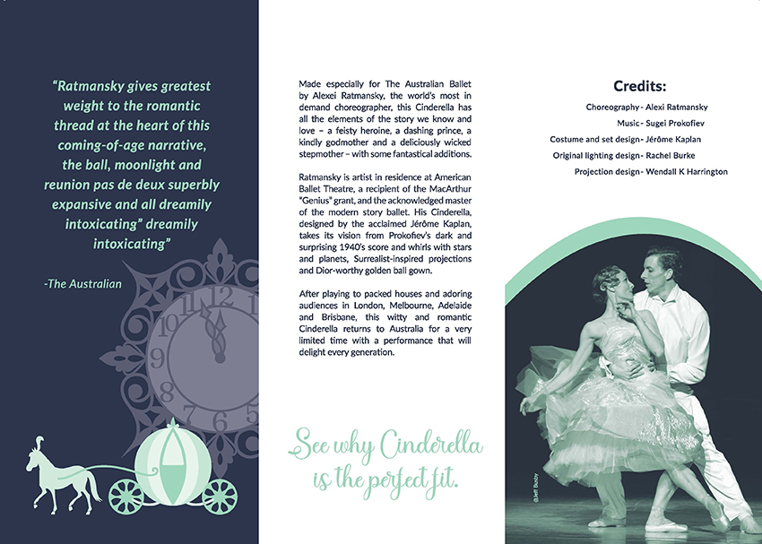 Cinderella Ballet Flyer – MKW Graphic Design